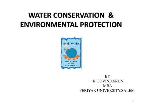 Water Conservation | PPT