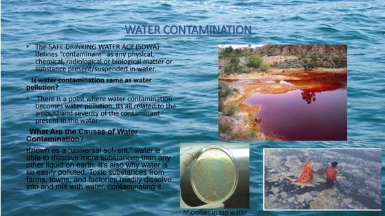 WATER POLLUTION.pptxhuuuhbjdbfgwjiehfbiewjgvb | PPTX