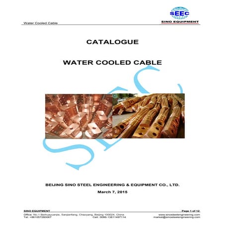 Water cooled cable, EAF, LF | PDF