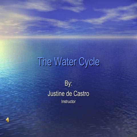 Water cycle | PPT