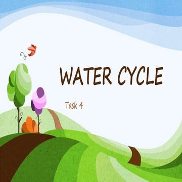Water cycle | PPTX