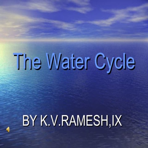Water cycle | PPT
