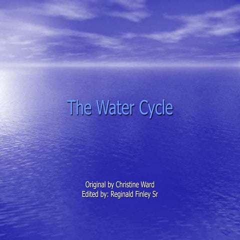 Grade Four Week Three Science Lesson: Water Cycle.ppt