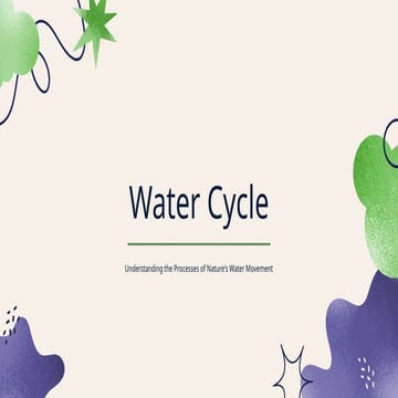 The Water Cycle: Earth's Essential Process | PDF