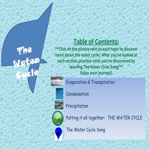 Water cycle ppt | PPT