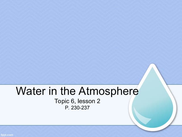 grade 3 water cycle | PPT