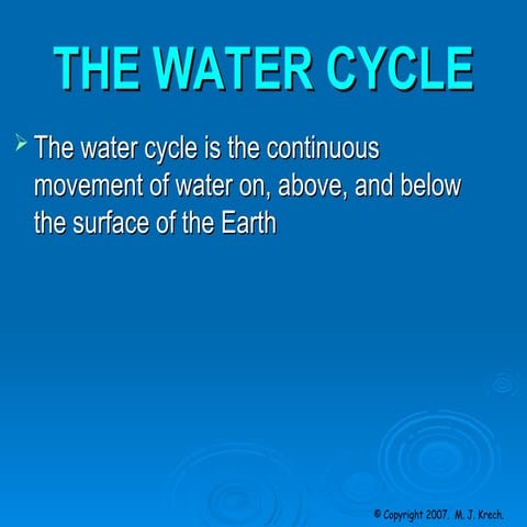 Water_Cycle_ppt..ppt Civil and water Engineering | PPT