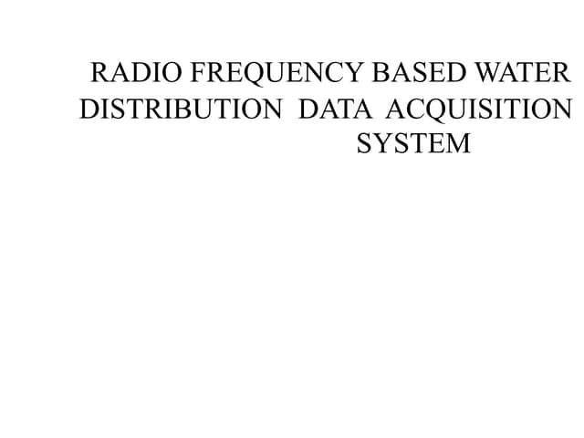water distribution data acquisition system.ppt water distribution data acquisition system.ppt