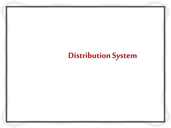chapter 3 - Water Distribution System.pptx | Water Services | Home ...