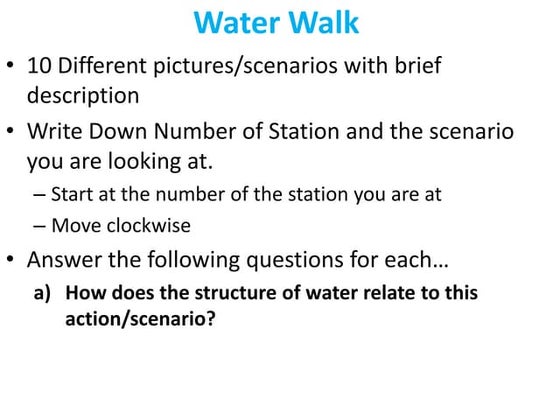 The Chemistry of H2O | PPT | Chemistry | Science