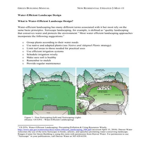 Water-Efficient Landscape Design - New Jersey Green Building Manual | PDF