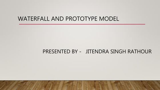 Waterfall Model | PPTX | Technology & Computing