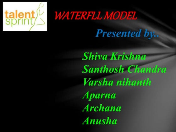 Waterfall Model PPT in Software Engineering | PPTX | Web Development ...