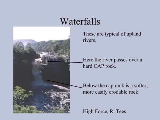 The formation of waterfall | PPT | Geology | Science