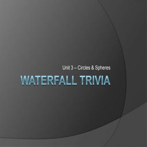 Waterfall Trivia | PPTX