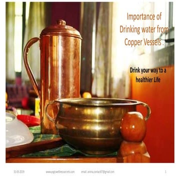 Water from copper vessels | PPTX