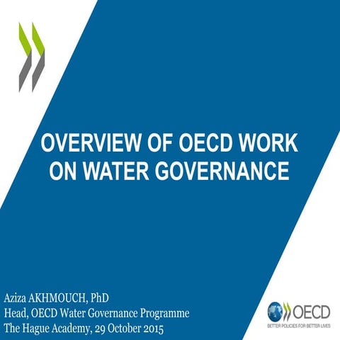 Overview of OECD work on water governance | PDF
