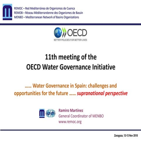 Water Governance in Spain - A Supranational Perspective, Mediterranean ...