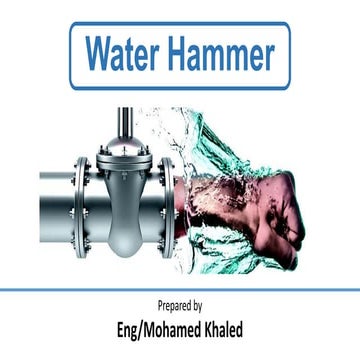Water Hammer المطرقة المائية | PDF