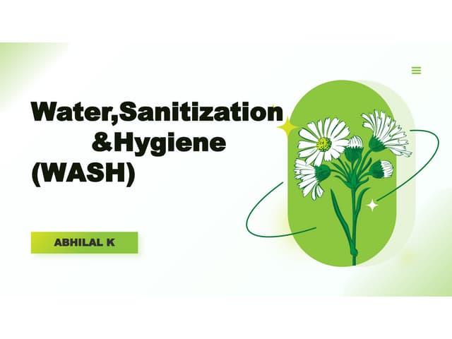 Water, sanitation, & hygiene (WASH) and NTDs | PDF