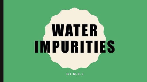 Classification of Water | PPT