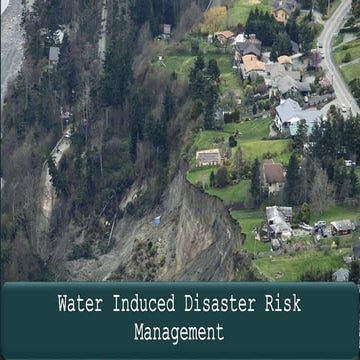 Water Induced Disaster Risk Management | PPTX