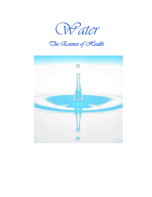Water presentation, Advantages of drinking water, | PPT