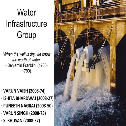 Water infrastructure in india | PPT