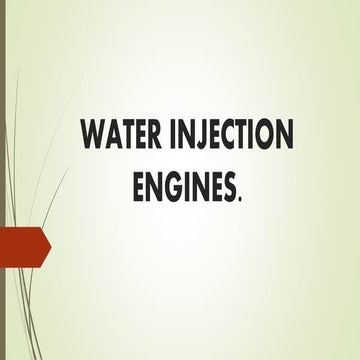 Water injection | PPTX