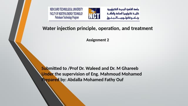 Water injection= final presentation about water injection | PPTX