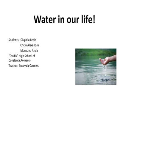 Water in our life! | PPT