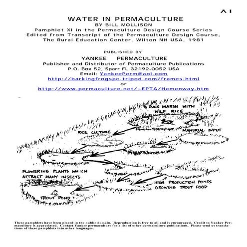 Water in Permaculture | PDF