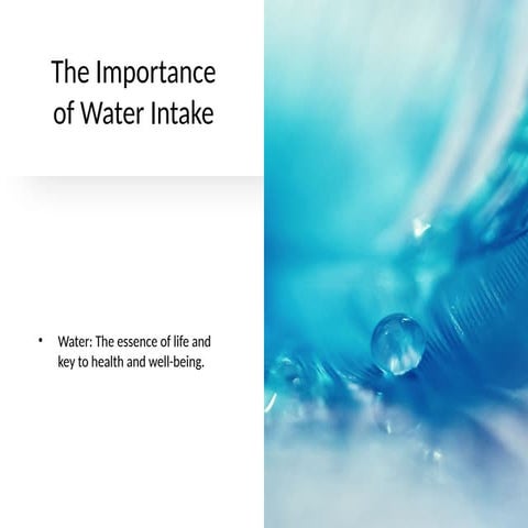 Water_Intake_Presentation why to drink more water | PPTX