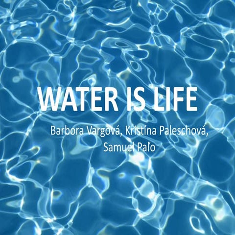 Water is life2 | PPT