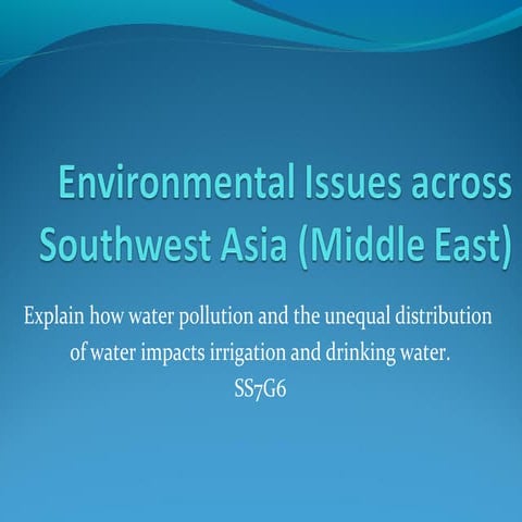 Water issues in sw asia | PPT