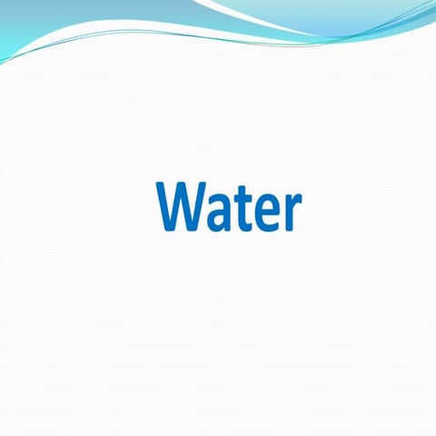 Water lecture | PPTX