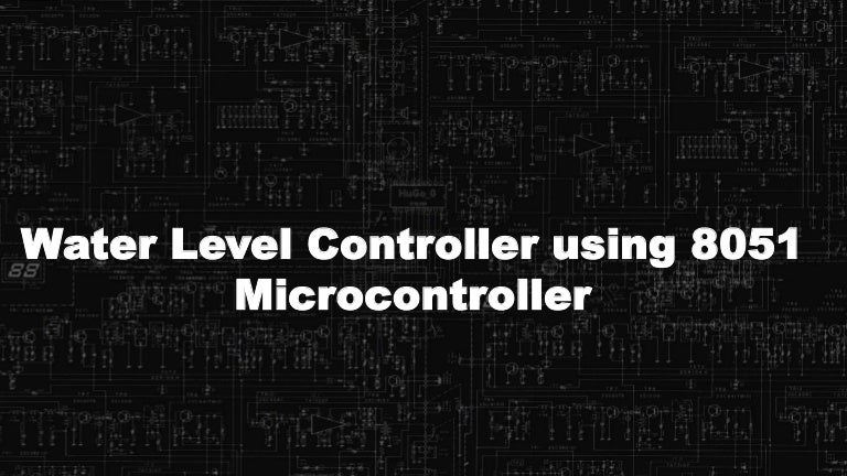 C code for 8051 microcontroller water level controller - lasopabrew