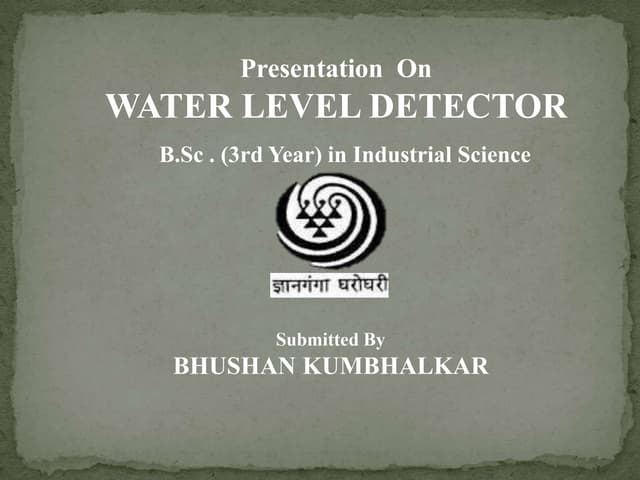 Project Report on Water Level Indicator | PDF