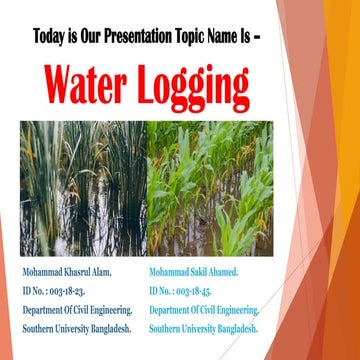 Water logging | PDF
