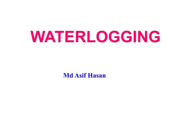 Waterlogging in Chittagong City | PPT