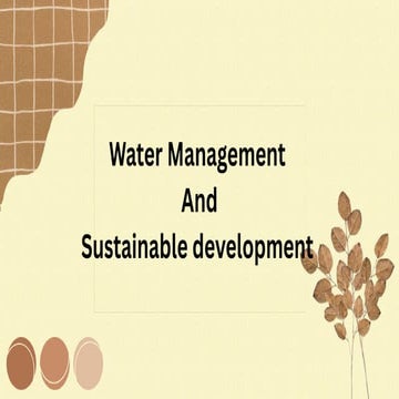 Water Management And Sustainable development.pdf.pdf