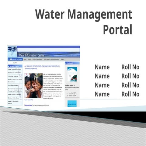 our envoienmnent Water Management Portal.pptx