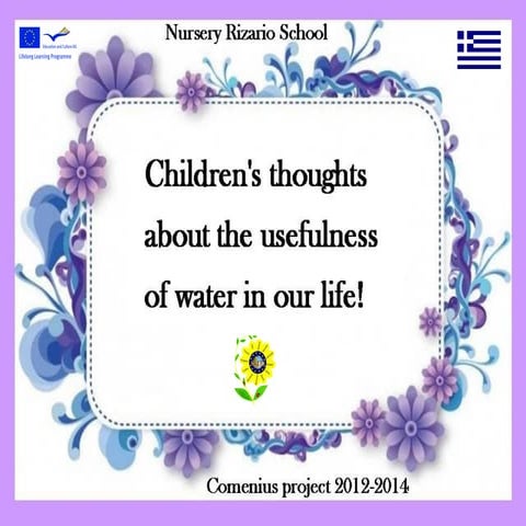Water means life (children's work) | PPT