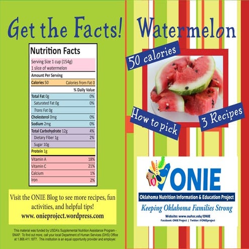 Watermelon Facts Brochure | PDF