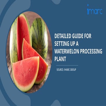 Watermelon Processing Plant Project Report | PPTX