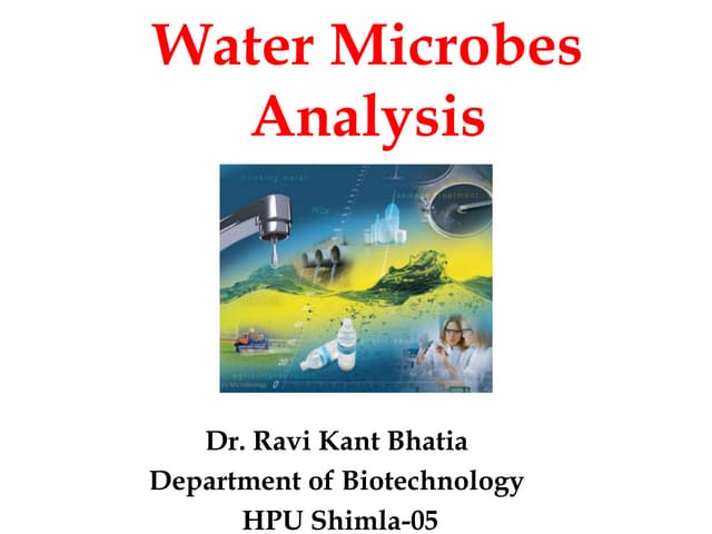 Water Microbes Detection Methods And Techniques Pdf