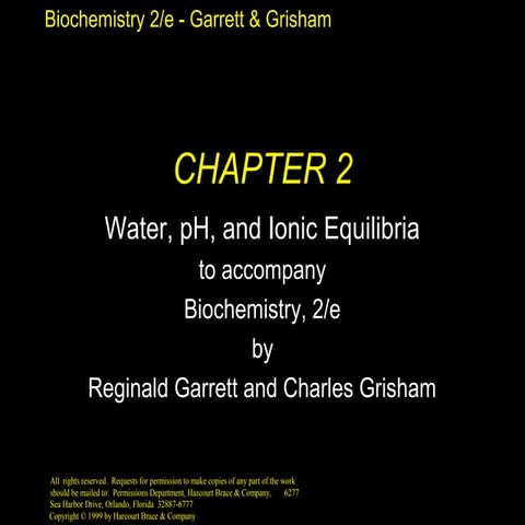 Water, p h, and ionic equilibria | PPT | Chemistry | Science