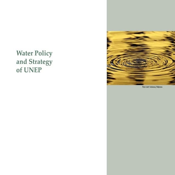 Water policy and strategy of unep | PDF
