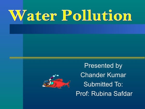 2.water pollution | PPTX