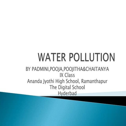 Water pollution | PPTX